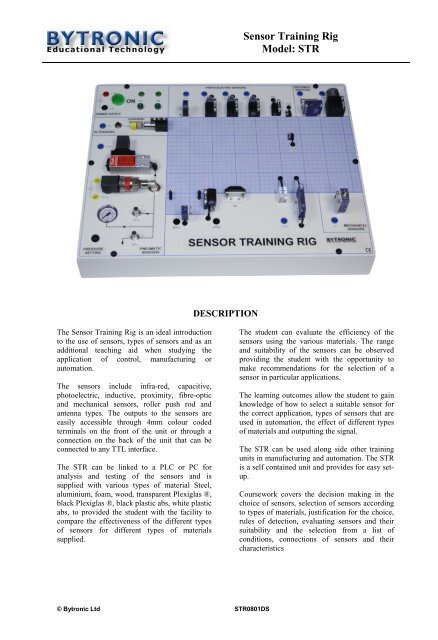 Sensor Training Rig Model: STR