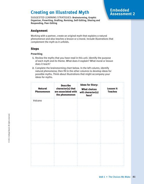 Creating an illustrated myth