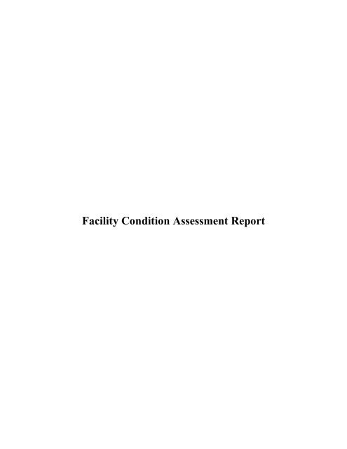 Facility Condition Assessment Report - DeKalb County Schools