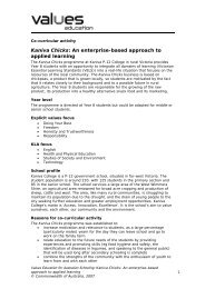 VALUES EDUCATION IN SCHOOLS Issues and Challenges