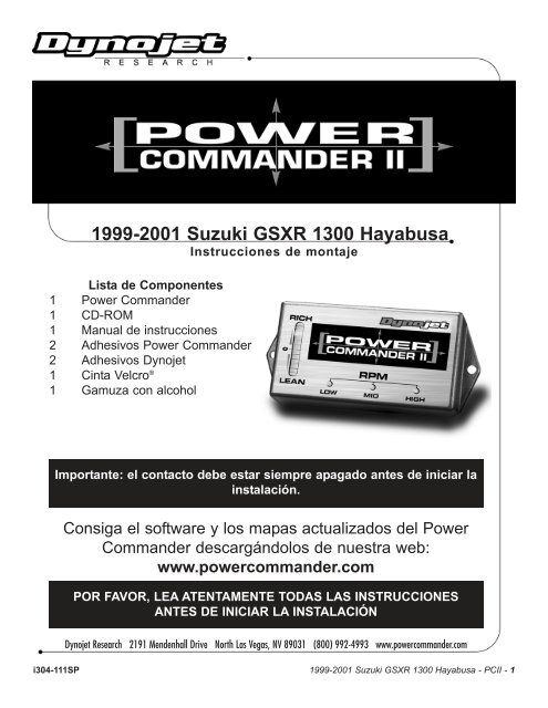 1999-2001 Suzuki GSXR 1300 Hayabusa - Power Commander