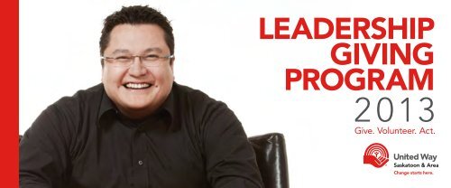 2013 Leadership Giving Program Brochure - United Way of ...