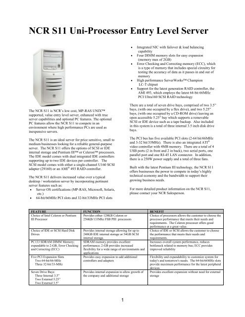 NCR S11 Desktop User Guide