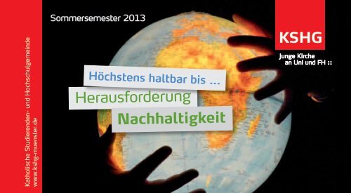 Herausforderung Nachhaltigkeit - KSHG MÃ¼nster