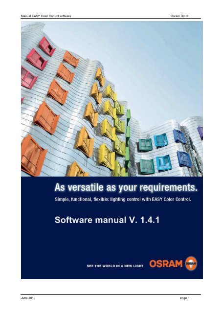 EASY Color Control: Software Manual - Osram
