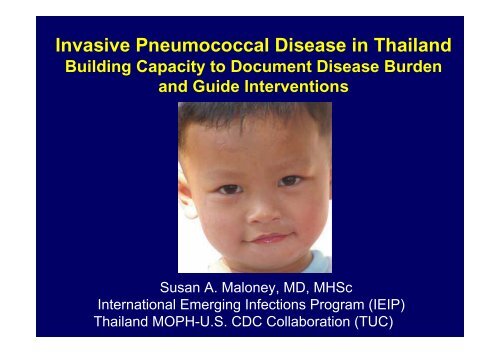 Invasive Pneumococcal Disease in Thailand