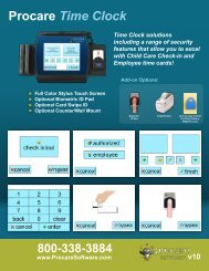 ProCare Keyless Entry - Procare Software