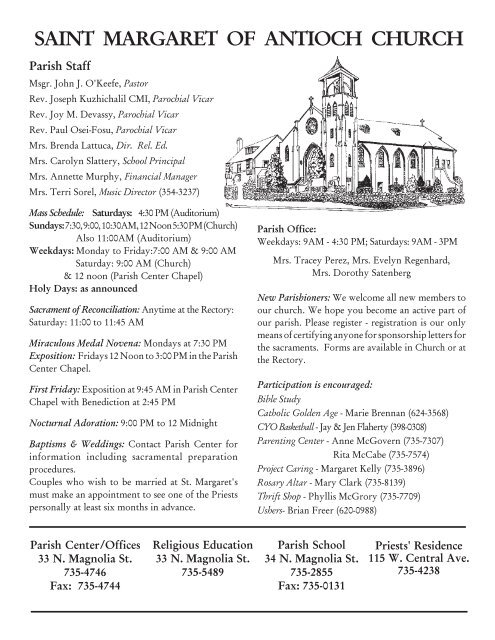 saint margaret of antioch church - Saint Margaret of Antioch Catholic ...
