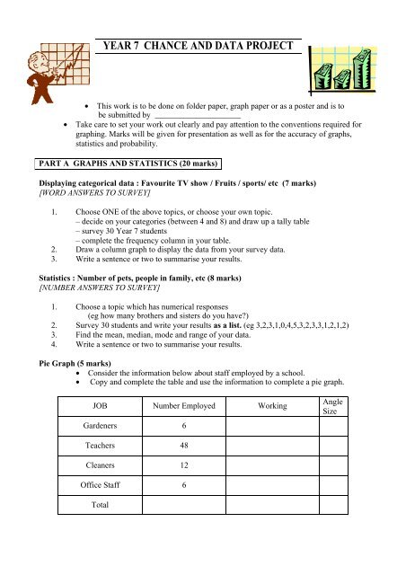 YEAR 7 CHANCE AND DATA PROJECT - PEGSnet