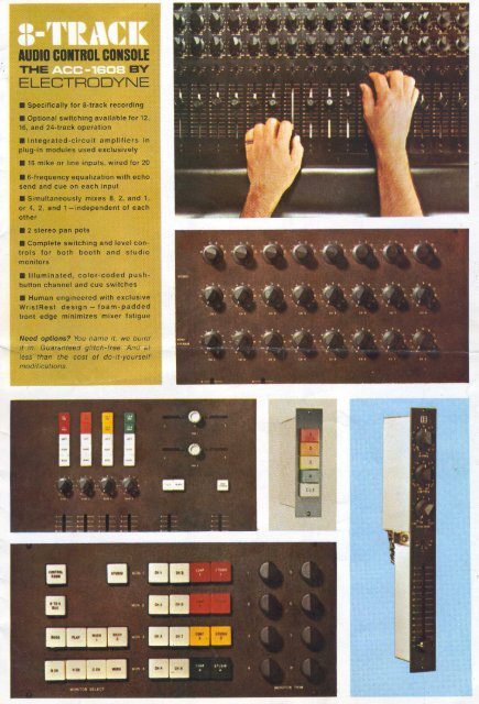 Electrodyne ACC-1608 - Analog Recording Console Forum