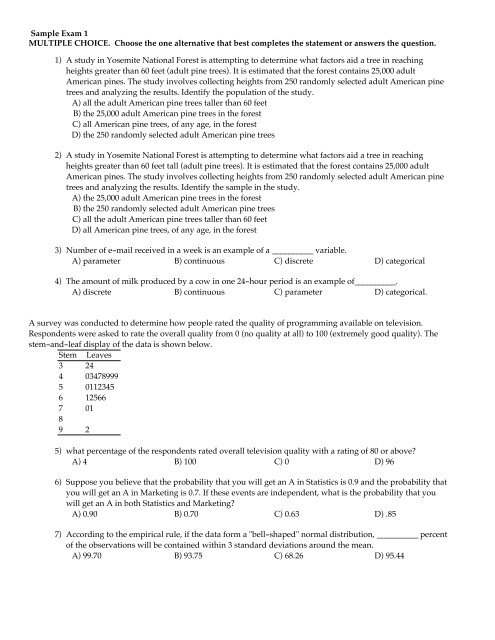 Sample test 1 in PDF format.