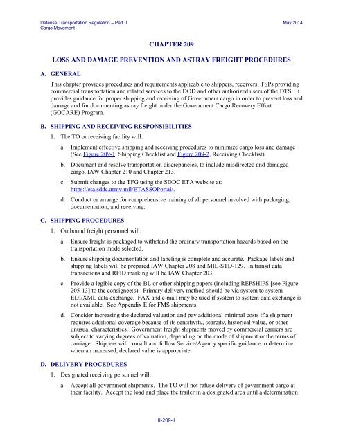 Shipping And Receiving Procedures