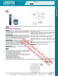 Specification Sheet - LUMENTON Lighting