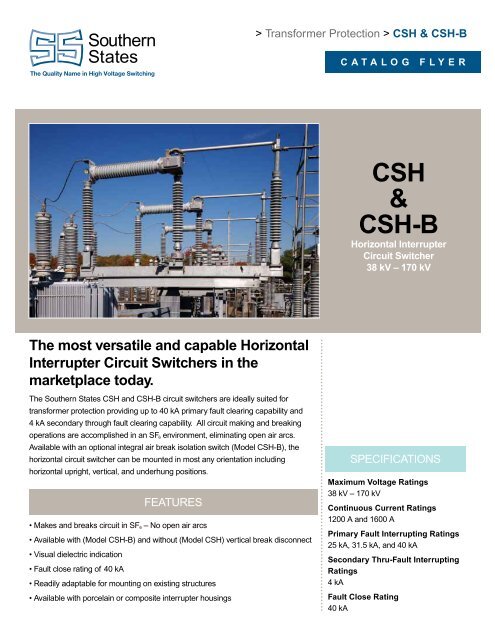 CSH & CSH-B - Southern States