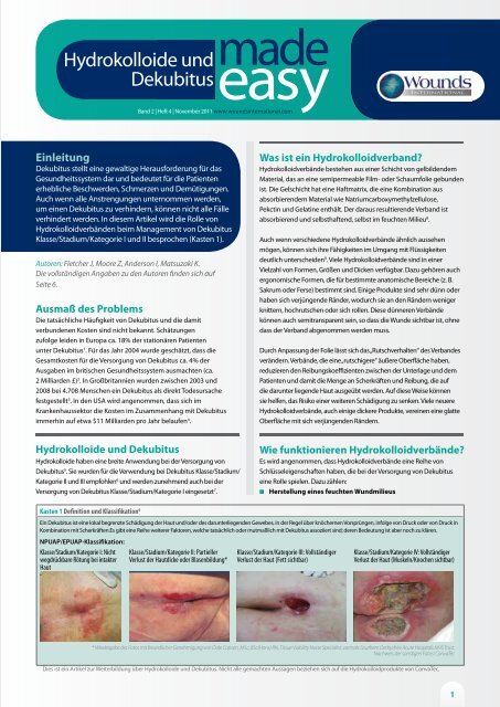 Hydrokolloide und Dekubitus - Wounds International