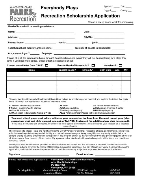 You'll find an application form here. - City of Vancouver