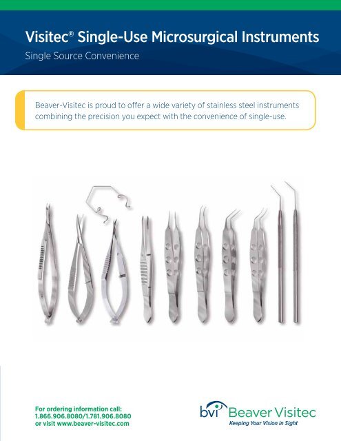 View our single-use microsurgical instruments sell sheet