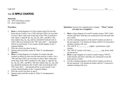 ic ripple counters - AP Computer Science