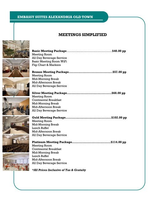 Meeting Packages (PDF) - Embassy Suites
