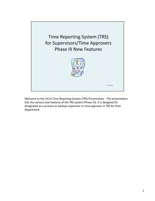 TRS - Payroll Services - UCLA