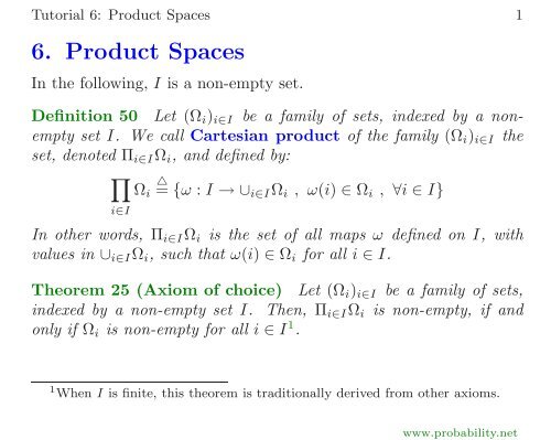 6. Product Spaces - Probability Tutorials