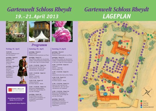 Gartenwelt Schloss Rheydt LAGEPLAN Gartenwelt Schloss Rheydt