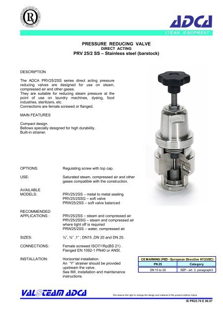VALSTEAM ADCA - Capital Valves
