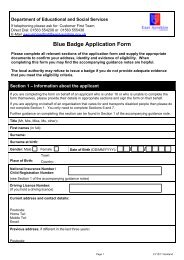 application form blue badge - Newham