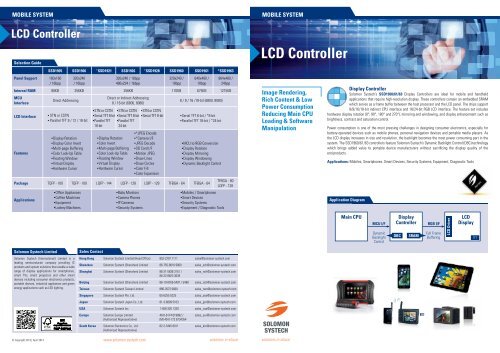 LCD Controller - Solomon Systech Limited