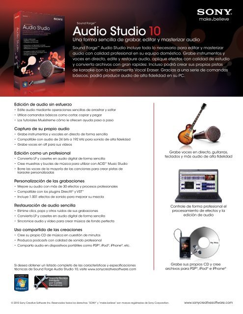 Audio Studio 10 - Sony Creative Software