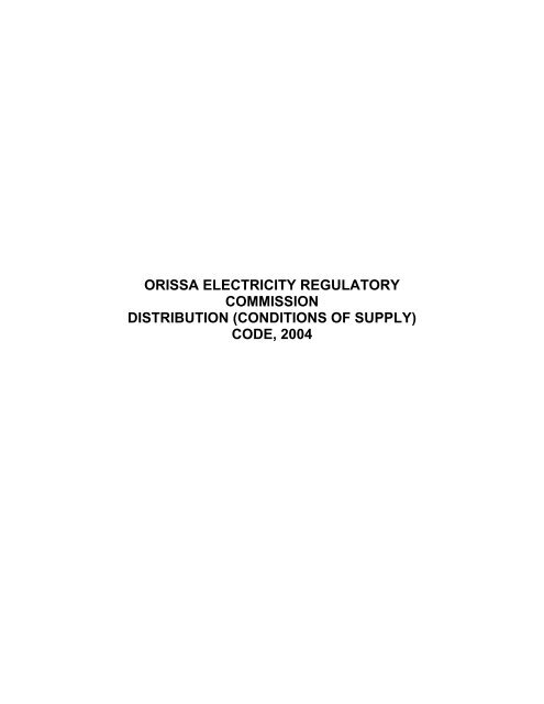 (Conditions of Supply) Code - Nesco