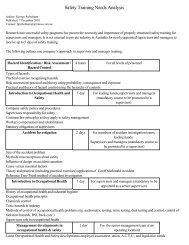 Job Safety Analysis - George Robotham Safety