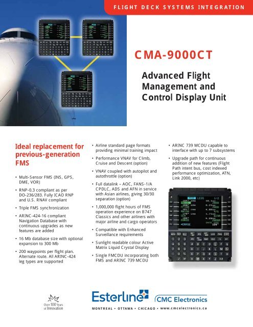 CMA-9000CT - Esterline