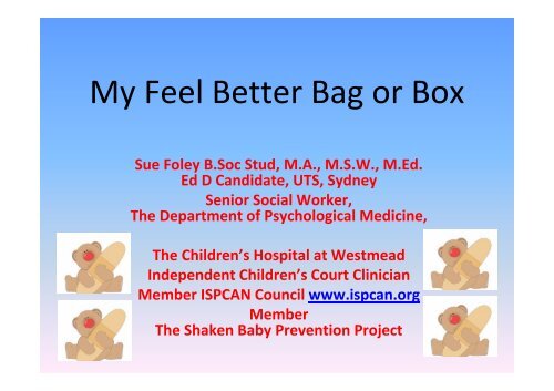 My Feel Better Bag or Box - Northern Child Health Network