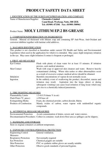 multi-purpose lithium grease - National Refrigeration Products