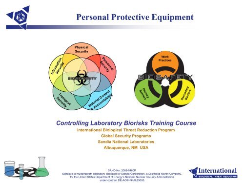 Personal Protective Equipment - Sandia National Laboratories