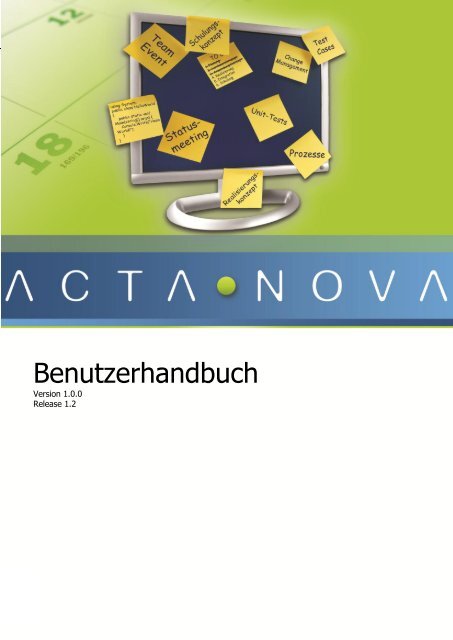 Anlage A2 - Acta Nova Benutzerhandbuch - bei IT-Kommunal GmbH