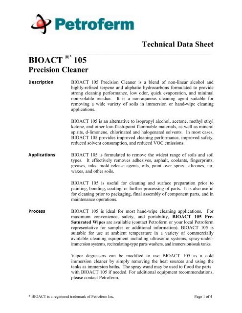 Petroferm Inc - The Solder Connection