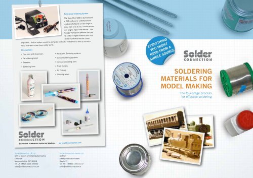 Soldering MaterialS for Model Making - The Solder Connection