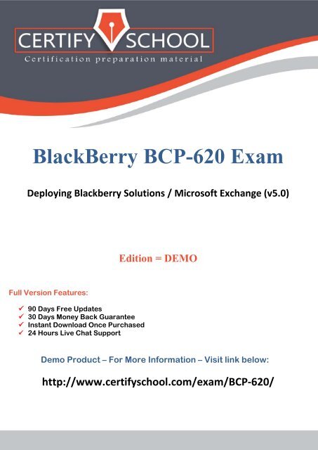 BCP-620 Exam