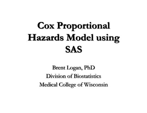 Cox proportional hazards regression