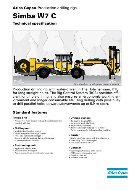Simba W7 C - Atlas Copco