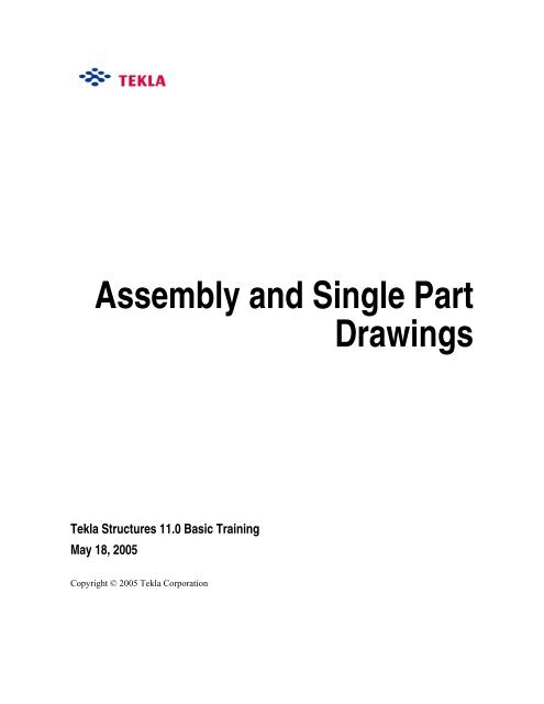 Assembly and Single Part Drawings - Free
