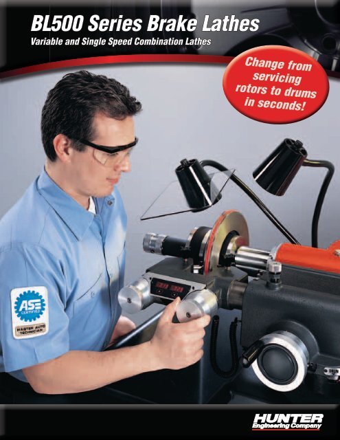 BL500 Series Brake Lathes - Hunter Engineering Brasil.