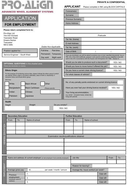 Application-Form-SW-Service-Engi... - Pro-Align