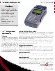 Epic III Card Reader - CBORD Solutions for Colleges and Universities