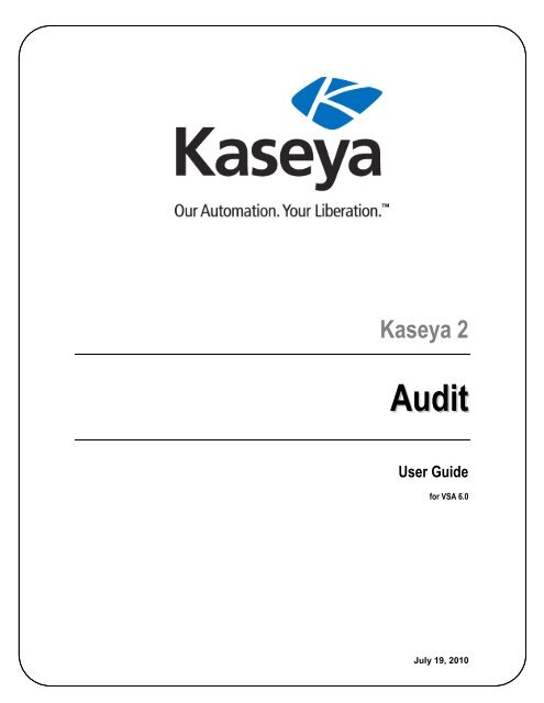 Audit - Kaseya Documentation