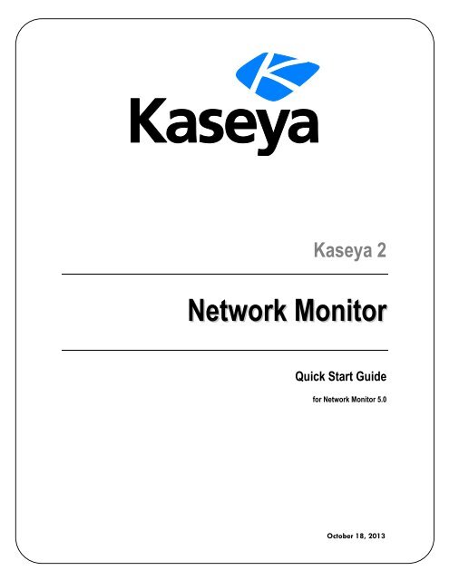 Network Monitor - Kaseya Documentation
