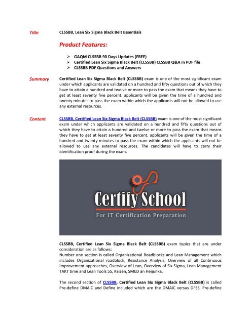 CLSSBB Exam Questions & Answers