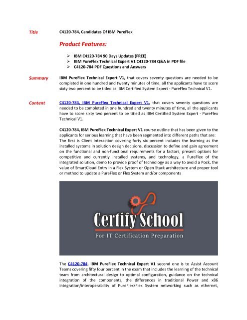 C4120-784 Exam Questions & Answers